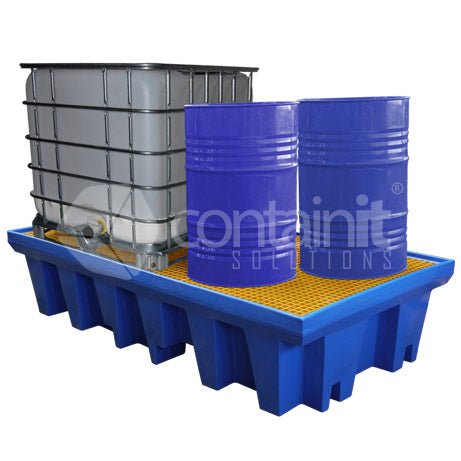 Poly 2 x 1000L IBC Bund Pallet